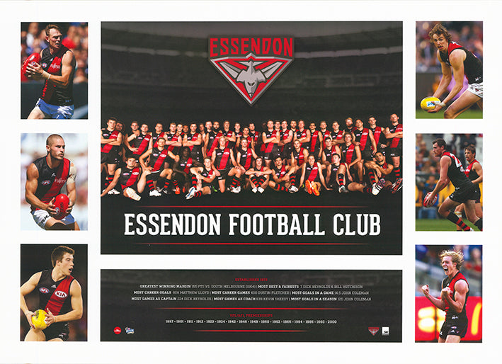 AFL Essendon Football Club 50x70cm paper — Chamton