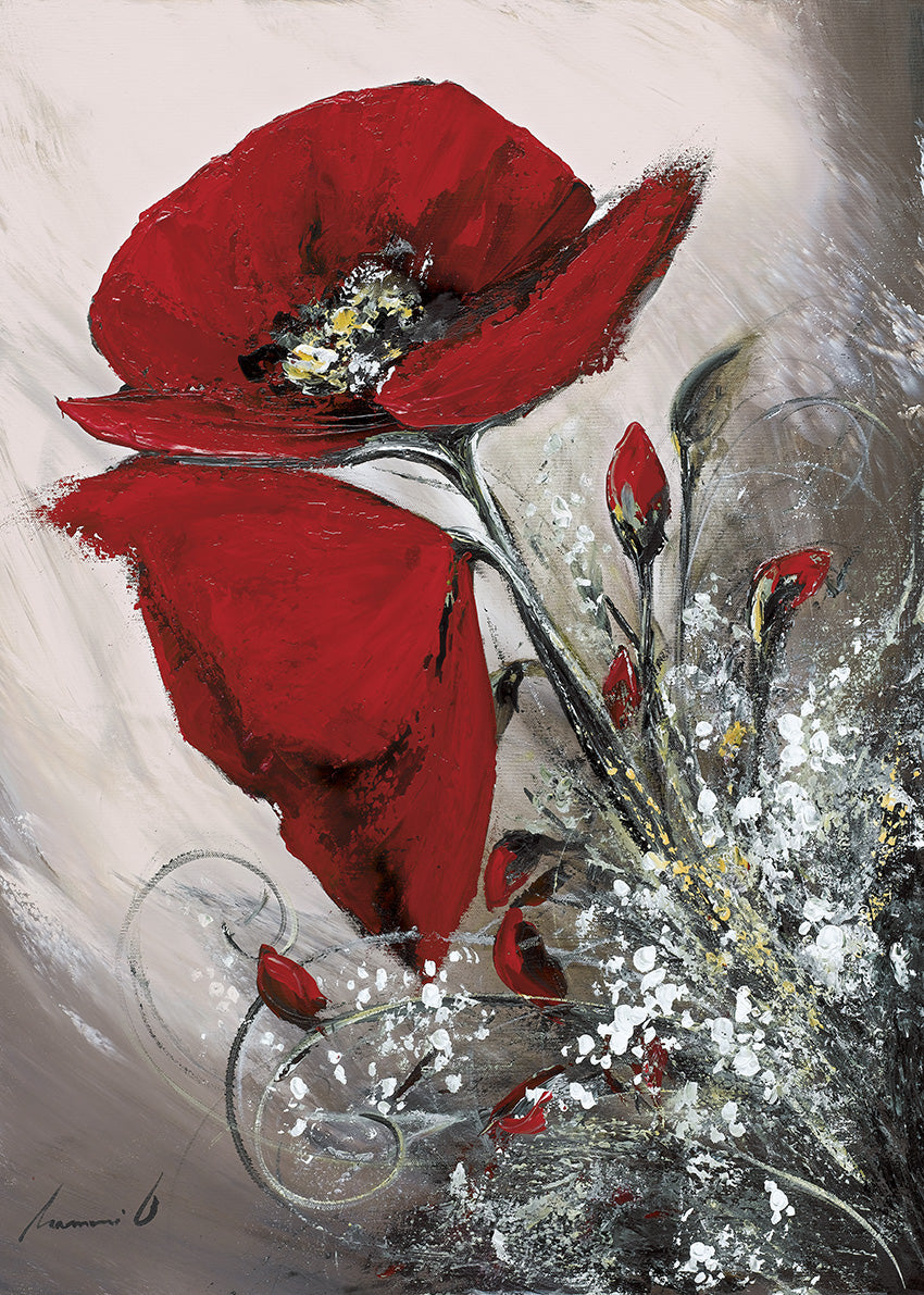 GC354 Flowing Poppy II, available in multiple sizes — Chamton