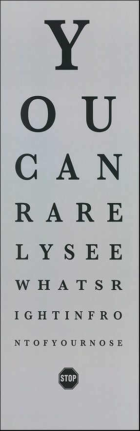 R SPN4430 Eye Chart 2 by The Vintage Collection 30x91cm on paper — Chamton